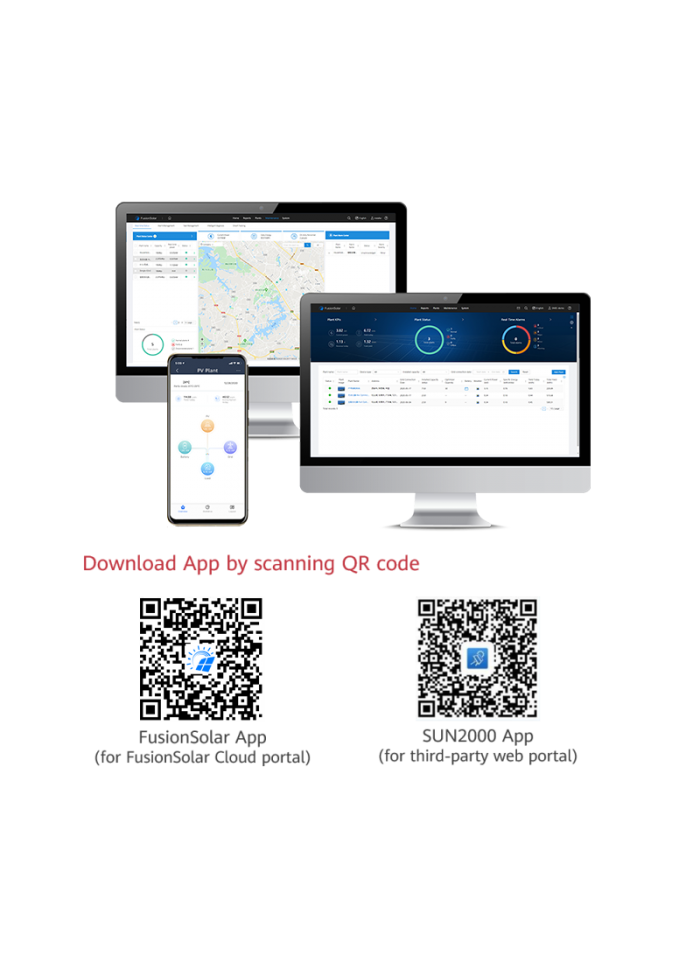 HUAWEI Onduleur hybride monophasé 4kW photovoltaïque avec communication intégrée SUN-2000-4KTL ...