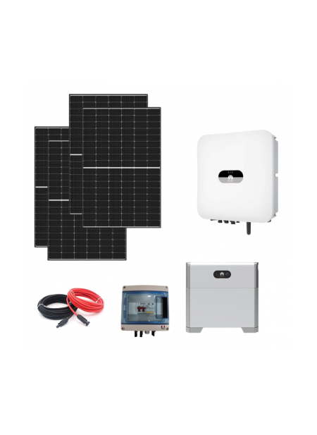 Kit solaire HUAWEI 10kW Triphasé - Panneau solaire TRINA VERTEX-S 425Wc - Batterie Huawei LUNA ...