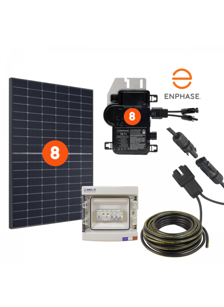 Kit Solaire 3kW TRINA / ENPHASE - Kit solaire 3kW avec panneaux Trina 375Wc et micro-onduleur ...